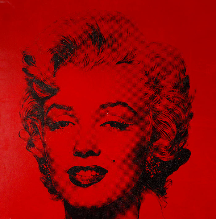 Marilyn Monroe (Red) - Screenprint on Canvas 40" x 40"